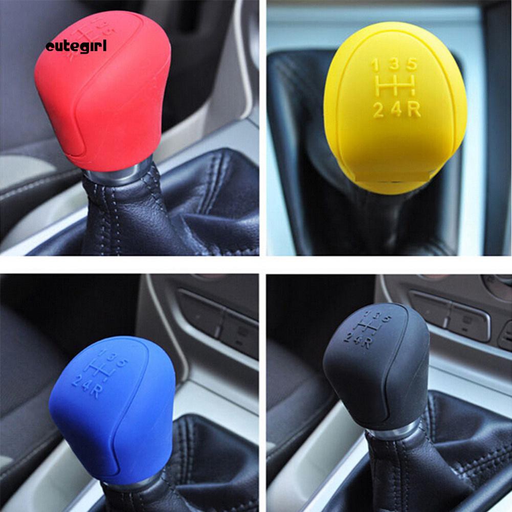 CUTE_Car Styling Handbrake Grips Interior Shift Collar Silicone Gear ...