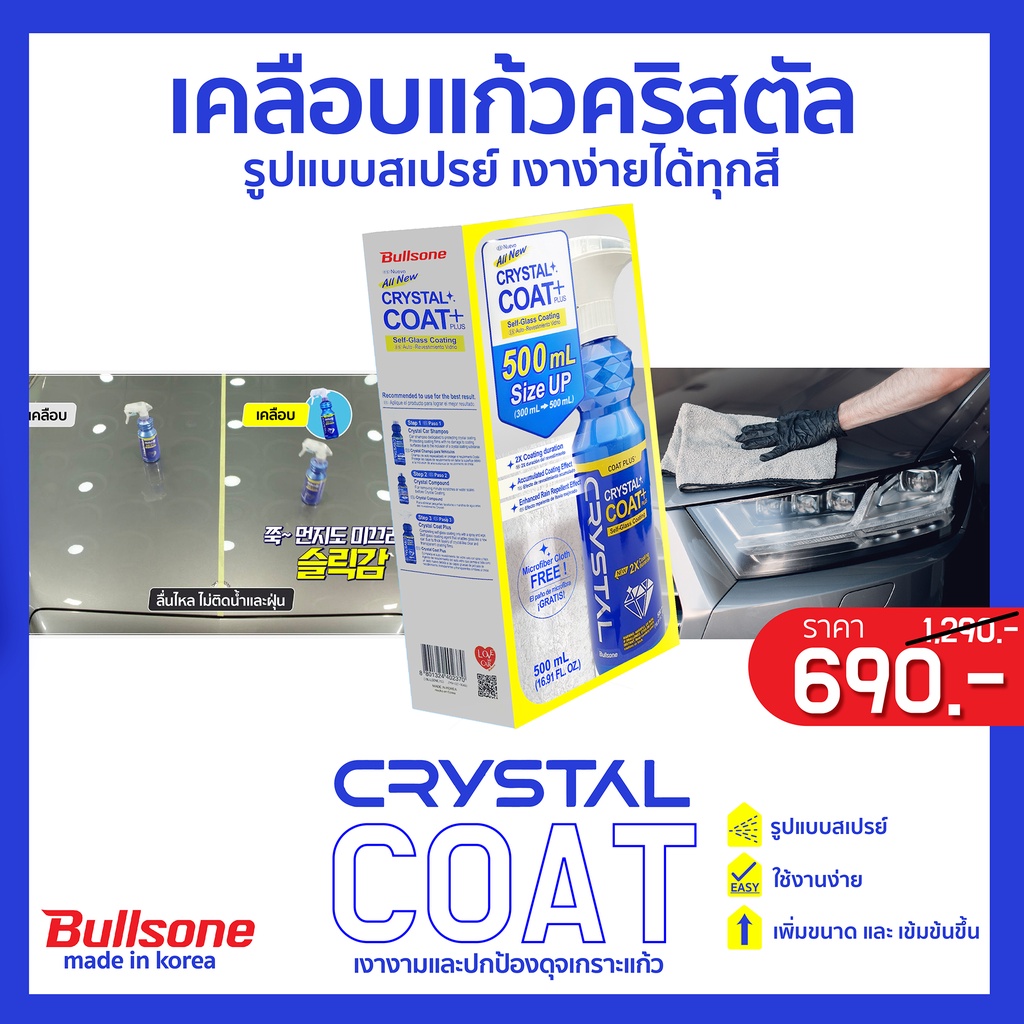 ใส่BONENOVลด60บาทBullsone Crystal Coat เคลือบแก้วเกาหลี น้ำยาเคลือบเงา ...
