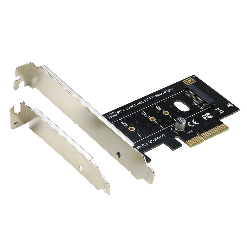 NVMe PCIe Adapter,RIITOP M.2 PCIe (M Key) NVMe SSD to PCIe x4 Converter ...