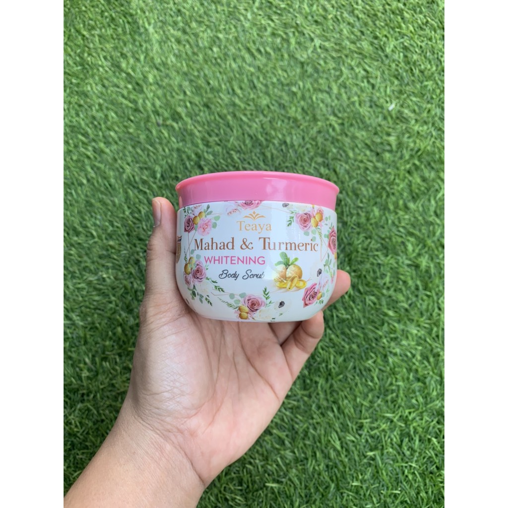 ถูกแท้ Teaya Mahad Turmeric Whitening Body Scrub ครีมสครับมะหาด ตัวหอม ...
