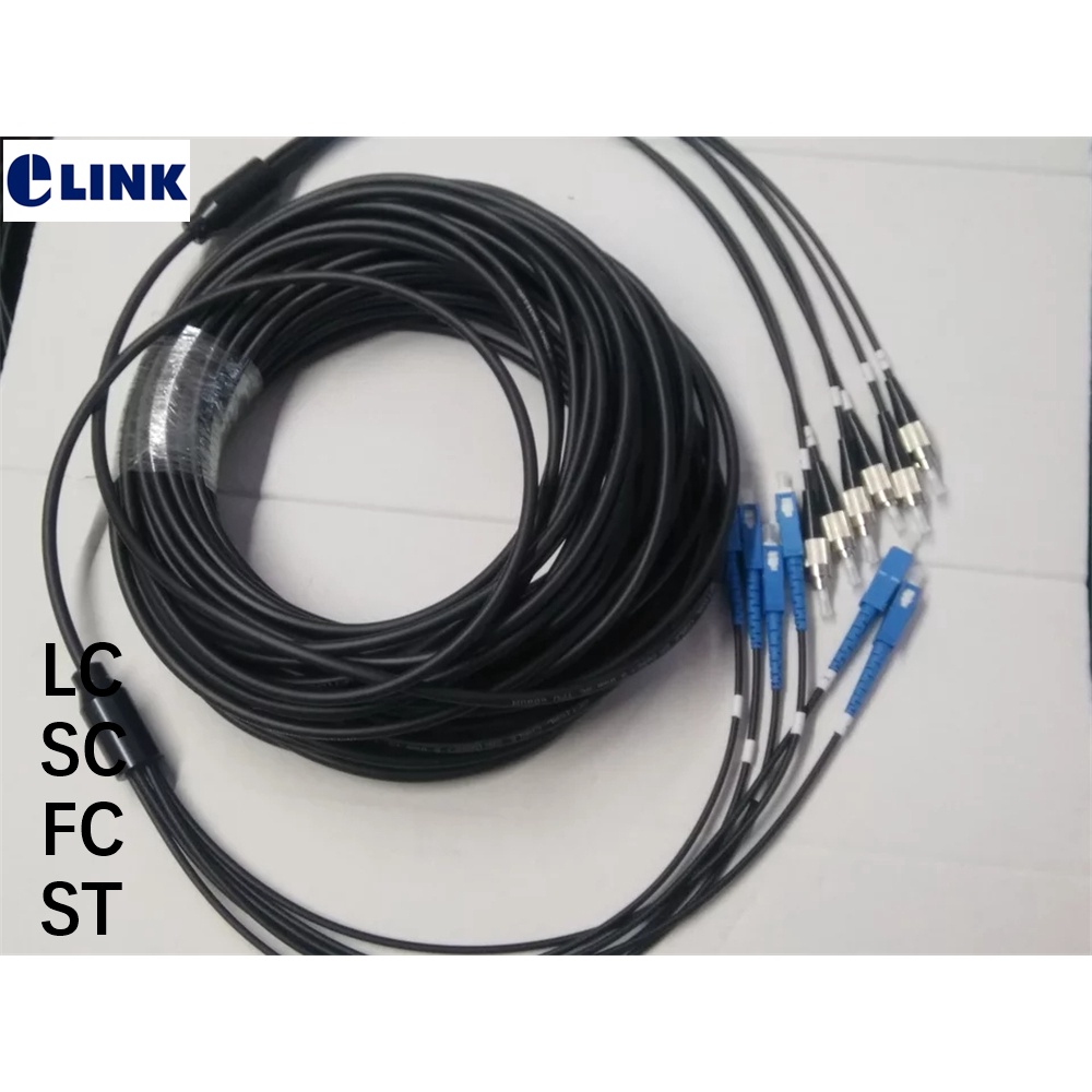 10M 6 cores LSZH Fiber optic Patchcords 6C Armored LC SC FC ST 5.0mm ...