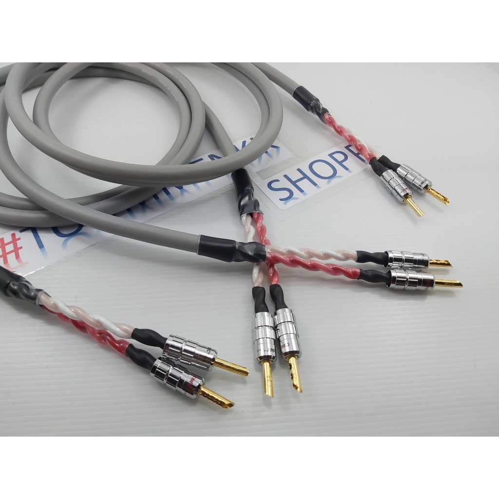 สายลำโพงรุ่นใหญ่ Canare quad star 4S11 หัวเสียบ CMC(แบบสองเส้นคู่ ...