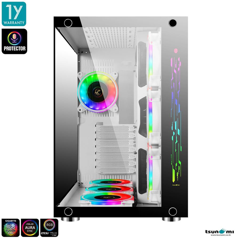 เคส Tsunami Protector VISION 1262 Sound Sync ARGB Tempered Glass ...