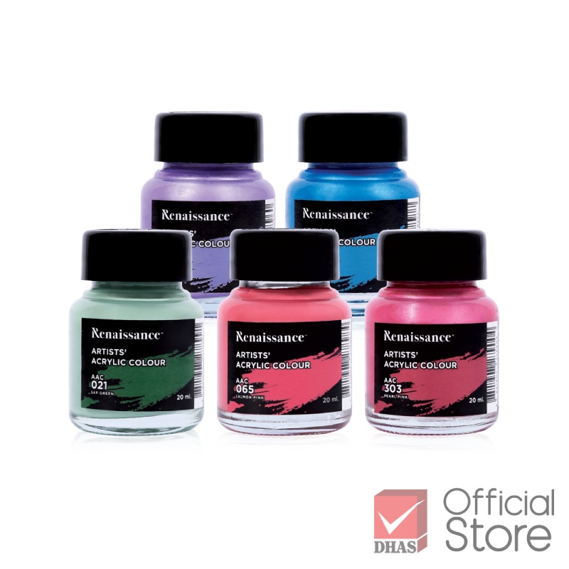 Renaissance สีอะคริลิค 20 มล. 27 เฉดสี จำนวน 1 ขวด - dhas_official ...