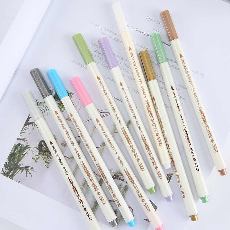 Journamm Watercolor Soft Marker Brush Pen Beginner Felt-tip Fine Liner ...