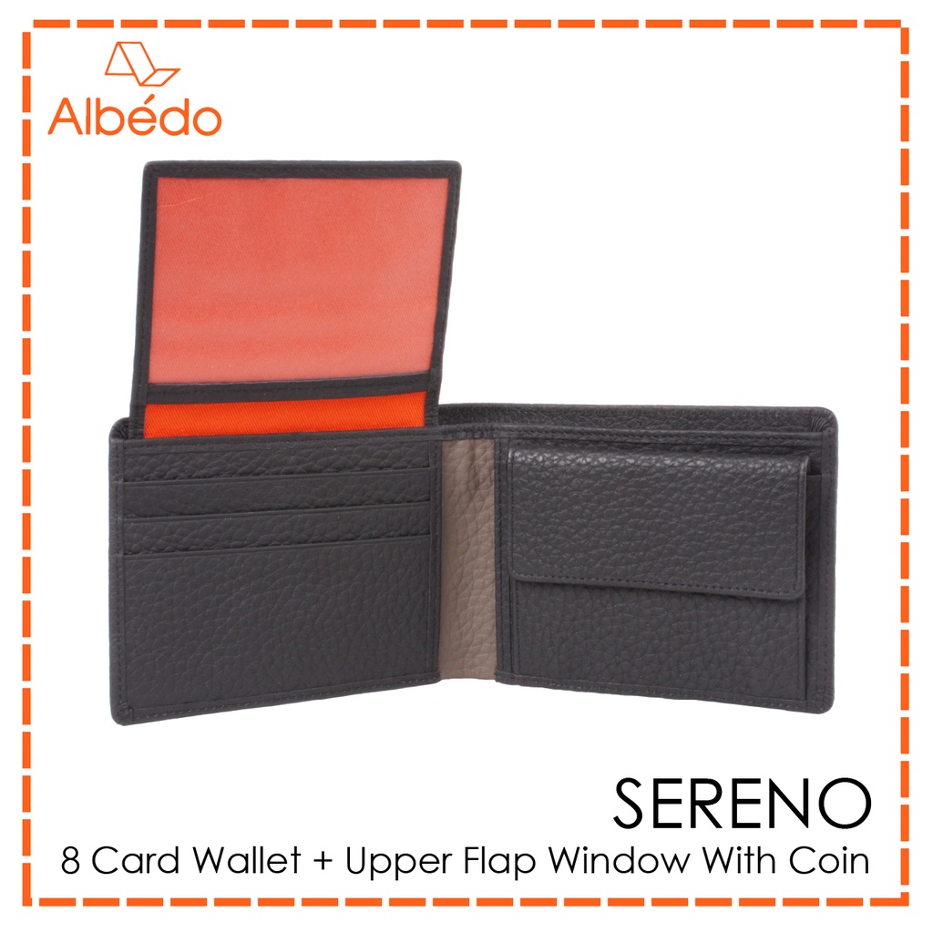 Albedo SERENO 8 CARD WALLET UPPER FLAP WINDOW WITH COIN กระเป๋าสตางค์ ...
