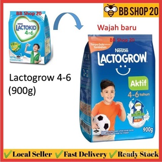Nestle Lactogrow Aktif 1-3/4-6 (900g) [Dulu Dikenali Lactokid] Susu ...