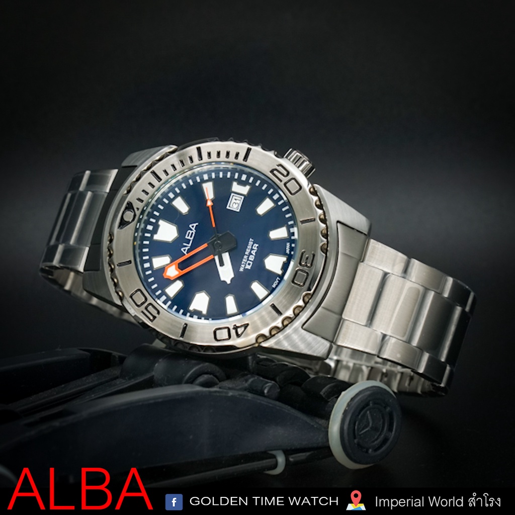 Alba Mini Monster นาฬิกาข้อมือผู้ชาย - golden_time_watch - ThaiPick