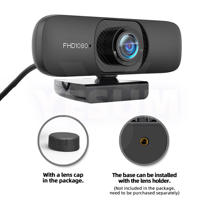 【Ship in 24h】FHD 1080P Webcam USB Webcam Web camera 2MP Livestream ...