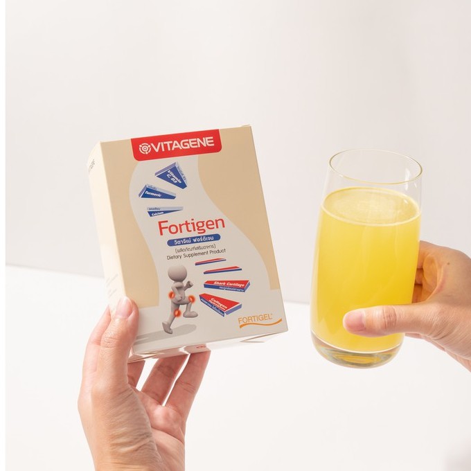 1แถม1 วิตาจิเน่ ฟอร์ติเจน VITAGENE FORTIGEN (ขนาด 15 ซอง ...