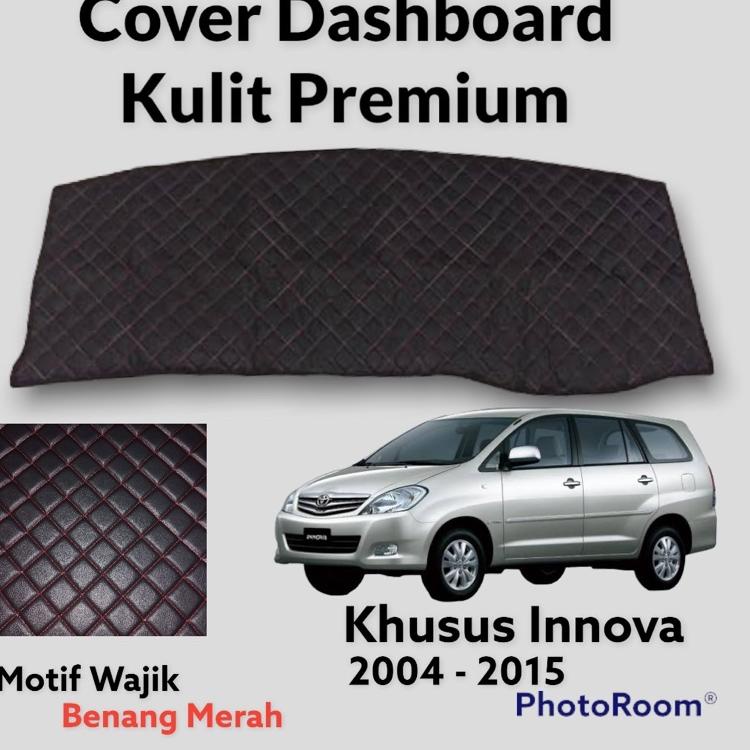 ฝาครอบแดชบอร์ดรถยนต์ แบบหนัง พรีเมี่ยม สําหรับ Innova HLA ...
