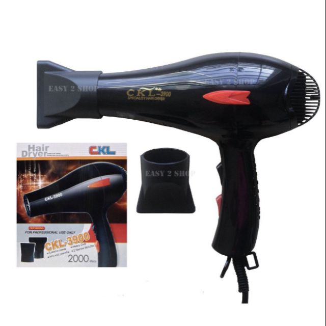 ไดร์เป่าผม CKL 3900 2000W ( สีดำ ) | Shopee Thailand
