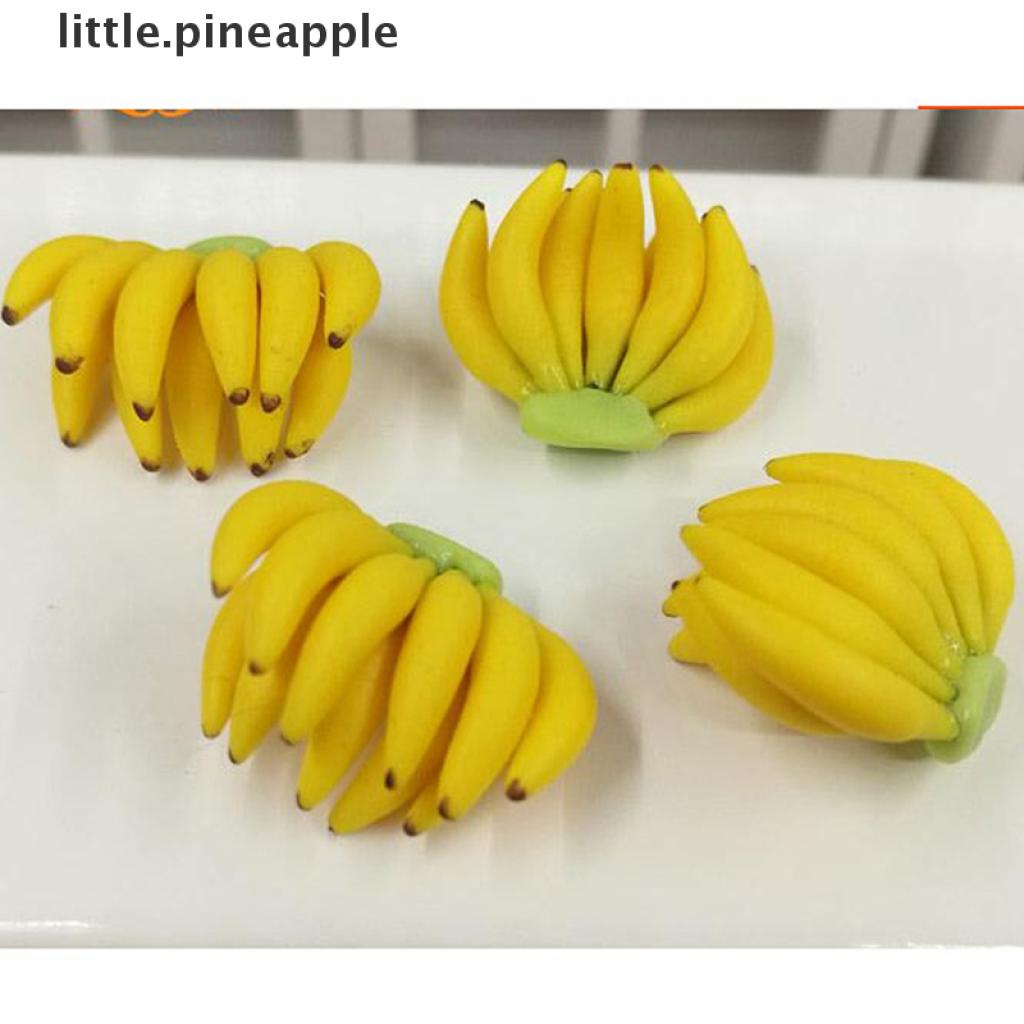 [Pine] 1Pcs Miniature Food Fruit Banana For 1:12 Dollhouse Kitchen ...