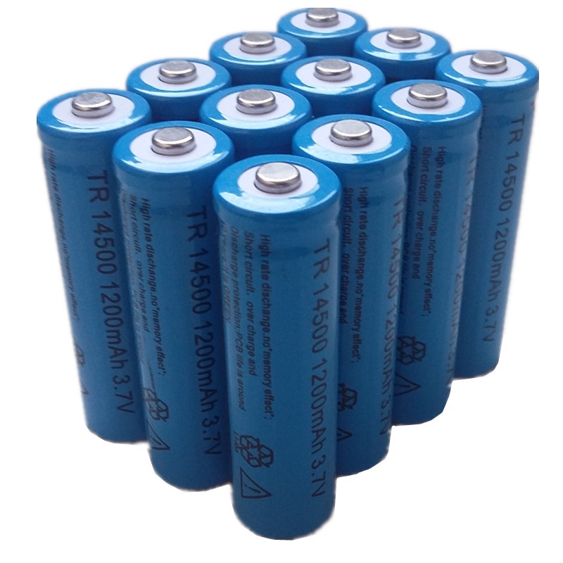 No. 5 battery 14500 rechargeable lithium battery large capacity 3.7v ...
