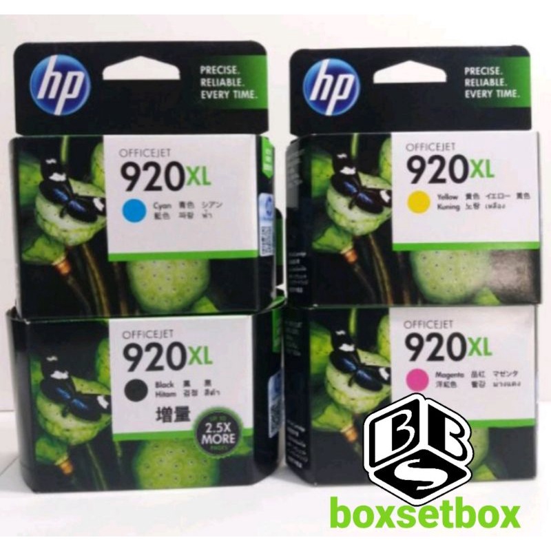 หมึก HP เบอร์ 920 XL BK C M Y ครบสี ใช้กับ Printer HP OFFICEJET 600065006500A Plus70007500A ...