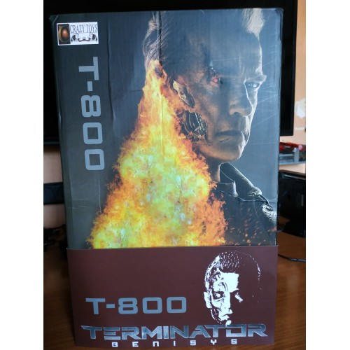 30CM Crazy Toy Terminator 2 figure Judgment Day T-800 Arnold ...