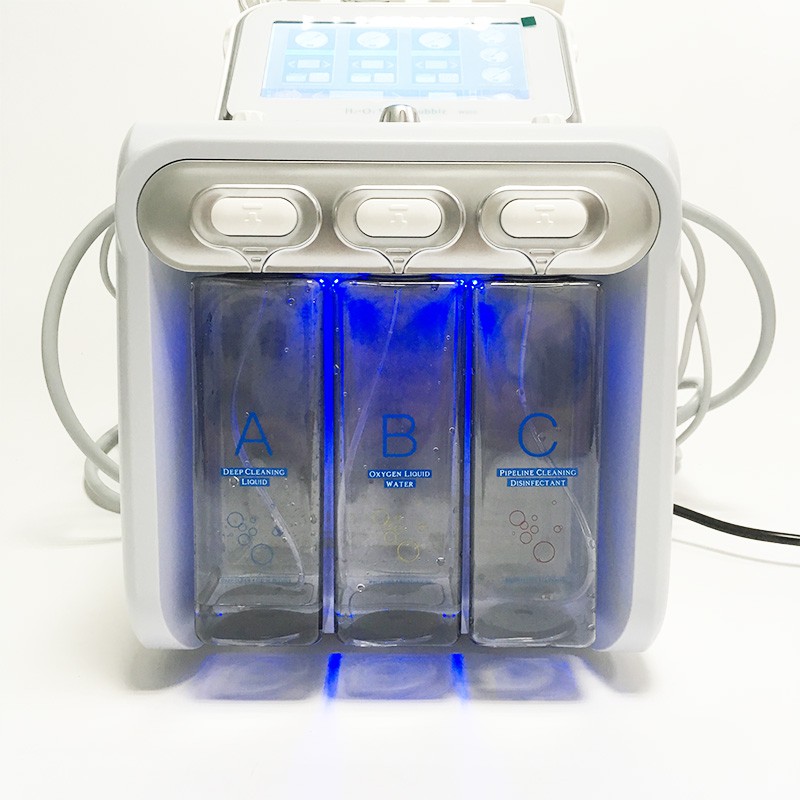 เครื่องให้ออกซิเจน6 In 1 Vacuum Face Cleaning Hydro Water Oxygen Jet ...