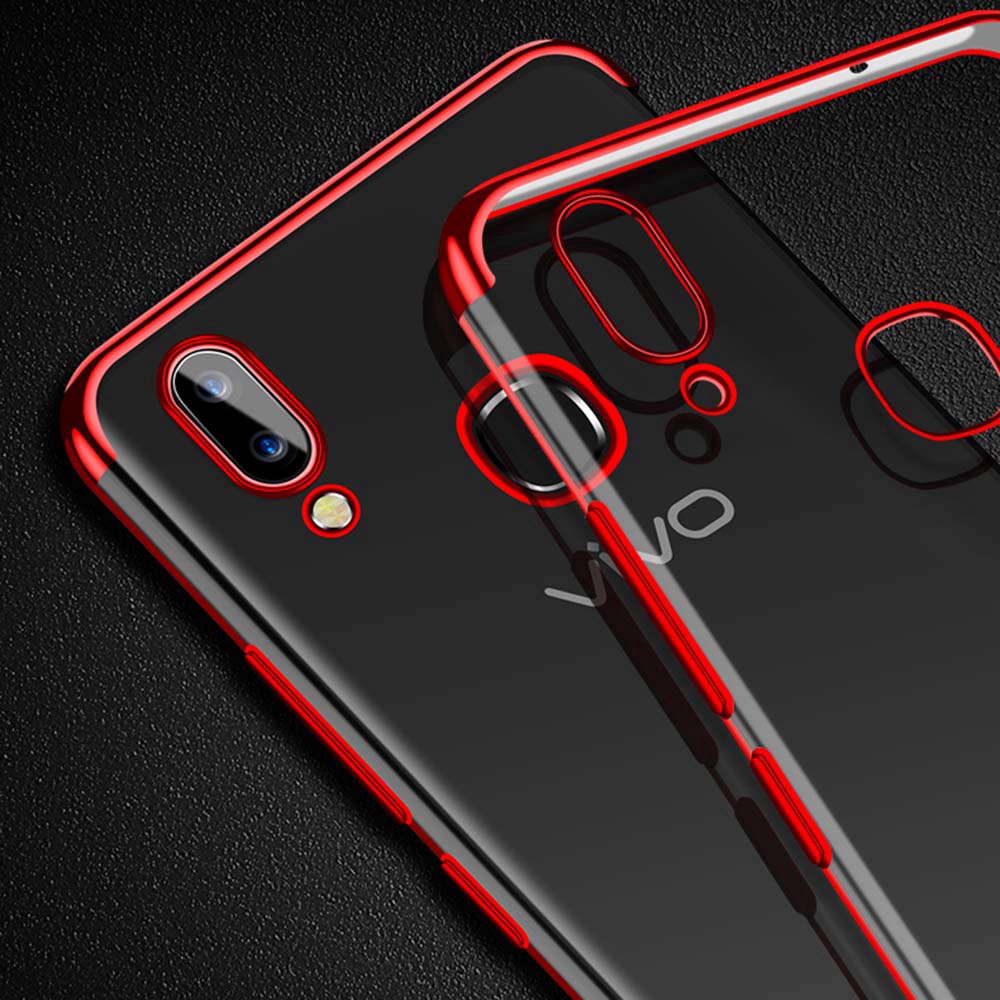 Vivo Z5x Z3 Z3x Z6 Z5 Z1 Nex 3 S A โพ้น บาง ชัดเจน อ่อน Silicone การตอก TPU โปร่งใส กันกระแทก เค ...