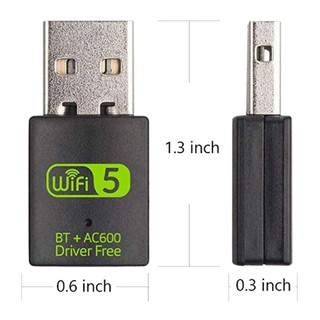 USB WiFi BT+AC600 Bluetooth Adapter 600Mbps Dual Band 2.4G / 5G Hz ...