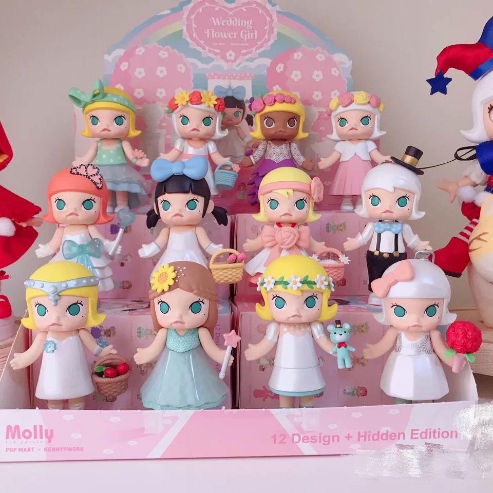 [Loss Price] POPMART Bubble Matt Molly Jasmine Wedding Flower Girl ...