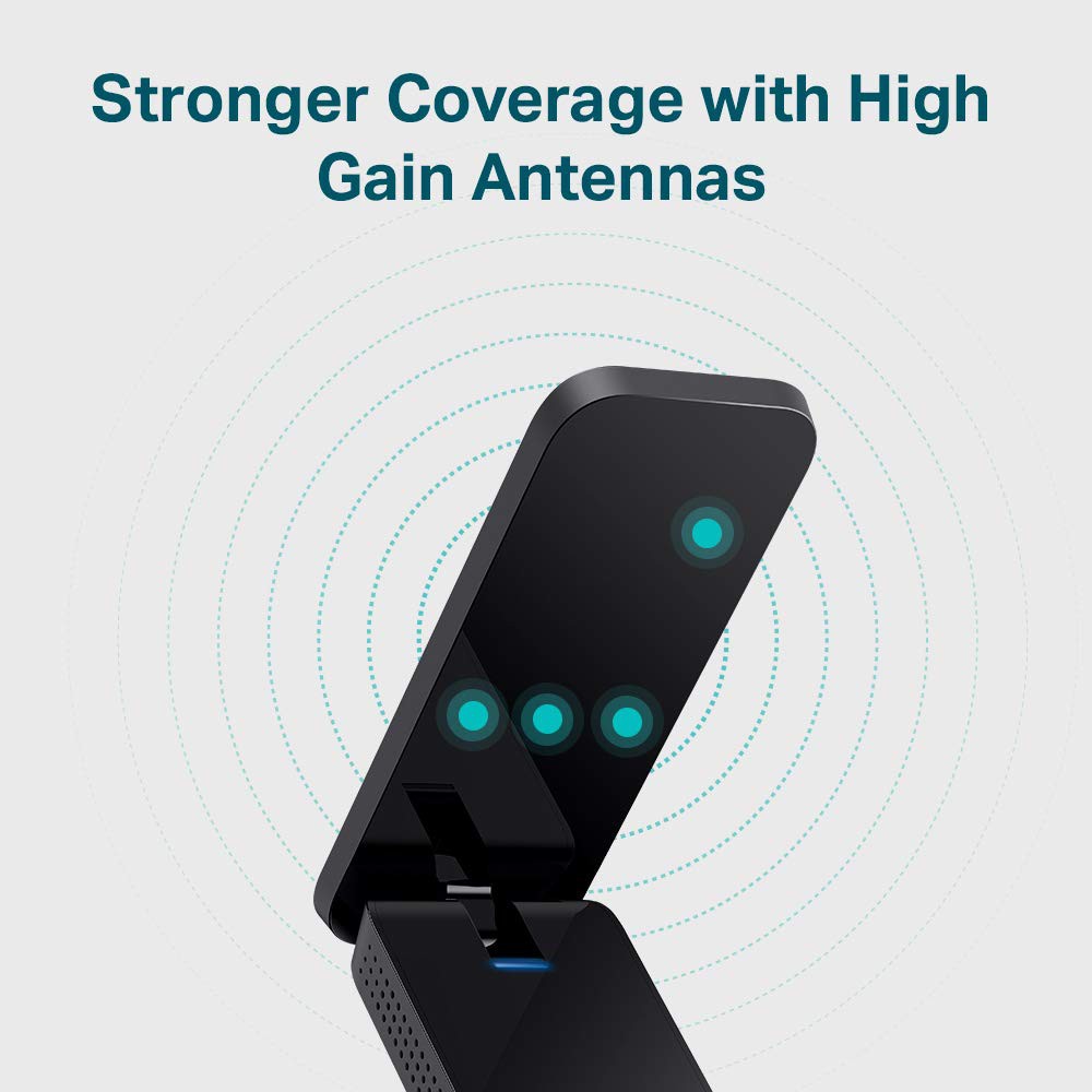 TP-LINK (Archer T9UH) AC1900 High Gain Wireless Dual Band USB Adapter ...