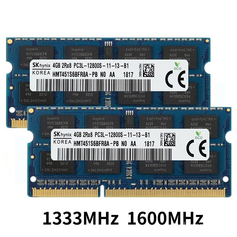 Sk Hynix 4Gb 1Rx8 Pc3-12800 S Ddr3-1600 Mhz 204 Pin 1 . 5 V Sodimm หน่วยความจําแล็ปท็อปโน๊ตบุ๊ค ...