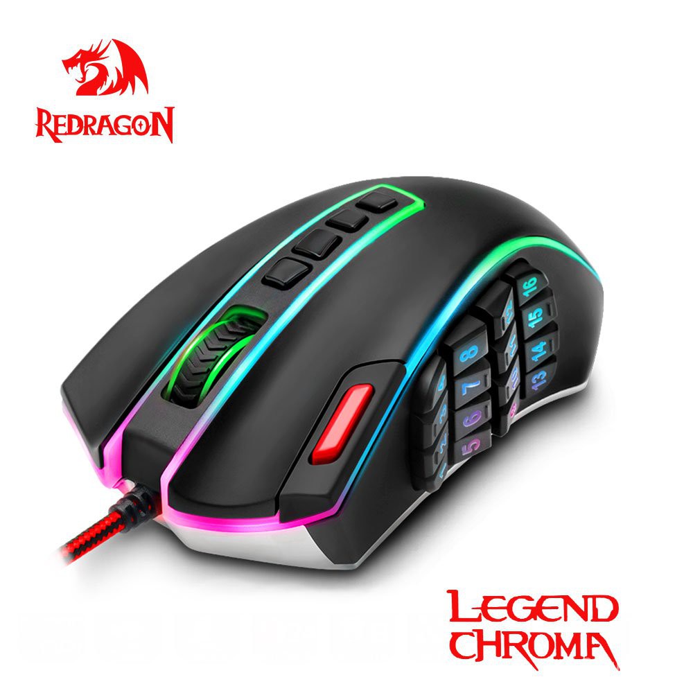 Redragon LEGEND M990 USB wired RGB Gaming Mouse 24000DPI 24buttons ...