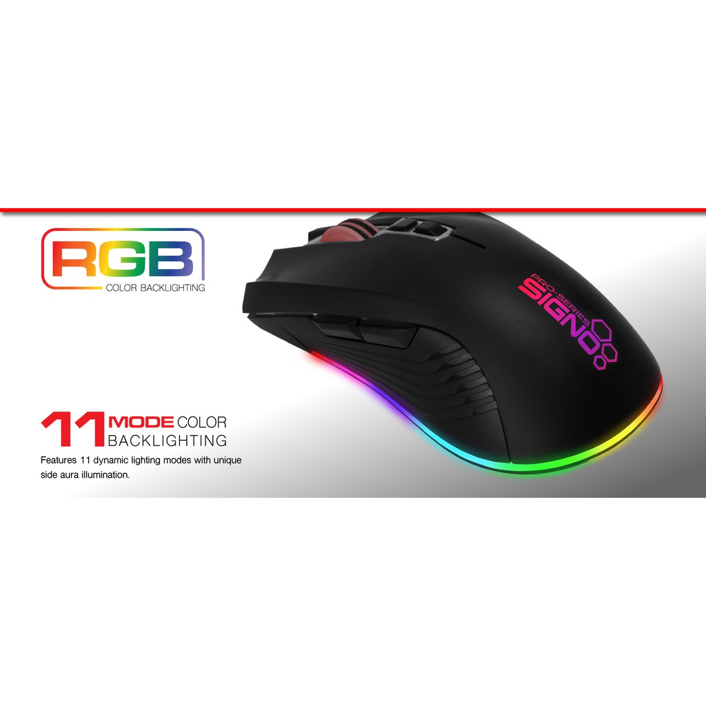 SIGNO GM-908 COSTRA Macro Gaming Mouseเมาส์เกมมิ่งมาโครโหมดไฟ RGB 11 ...