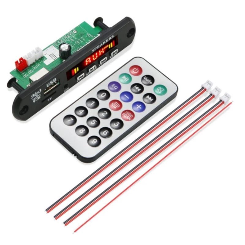 ต่อลำโพงได้เลย JX-BT 25W x2 มีขยายเสียงในตัวไฟ DC12-18V Bluetooth 5.0 MP3 Player วิทยุ FM TF USB ...