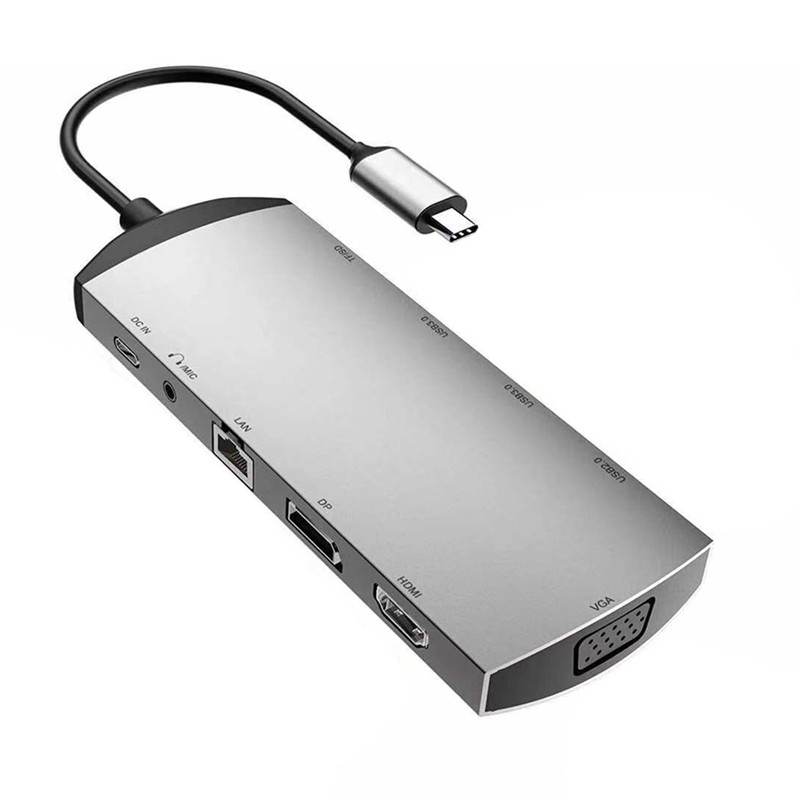 11 In 1 Usb - C Type C Hub Usb 3 . 0 2 . 0 Multi 11 พอร์ตแท่นชาร์จ ...