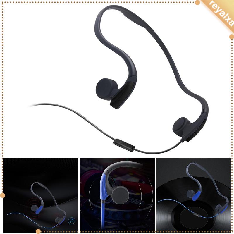 Bone Conduction Wired Headset Voice Control with Mic Neckband Headset ...