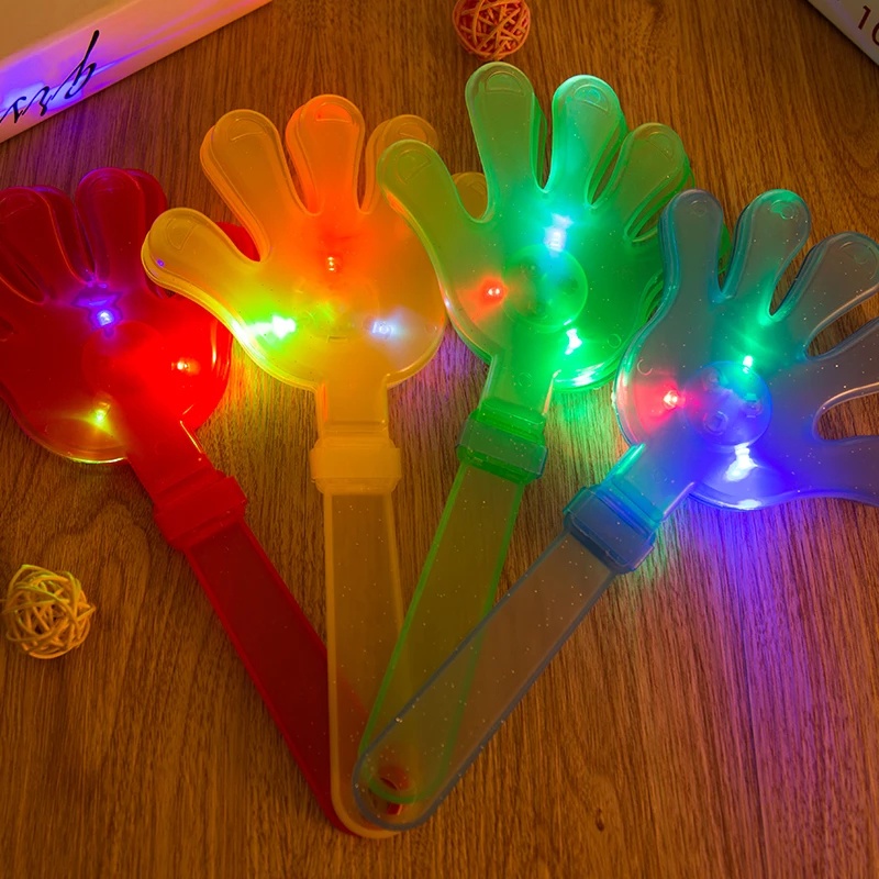 12pcslot Light up Toys Applause Props LED Light Clap Hands Palms Shoot ...