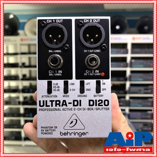 BEHRINGER DI20 ULTRA DI BOX DI 20 Professional Active 2 Channel DI-Box Splitter DI-20 เอไอ-ไพศาล ...