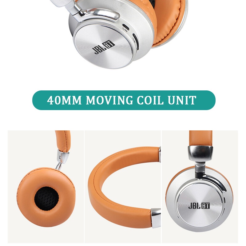 ใหม่เอี่ยมJBL 98BT หูฟัง Bluetooth ไมโครโฟนในตัว หูฟัง บลูทูธไร้สาย 5.0 หูฟังแบบครอบหู Folding ...