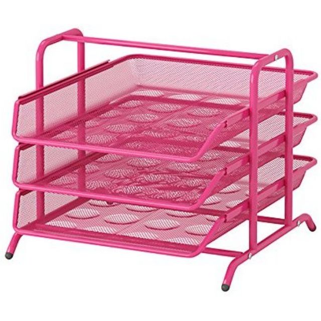 ชั้นวางเอกสาร DOCUMENT 3-Tier Steel Desk Office Letter Document Sliding ...