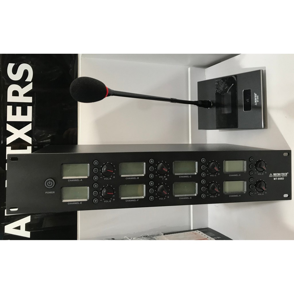 ไมค์ประชุม MICRO TECH MT-888D ไมค์ประชุมก้านสั้น มีไมค์ผู้ร่วม 8 ตัว รับประกัน 1ปี ...