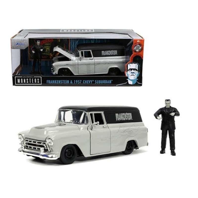 Jada Toys Hollywood Rides: Frankenstein & 1957 Chevy Suburban 1/24 ...