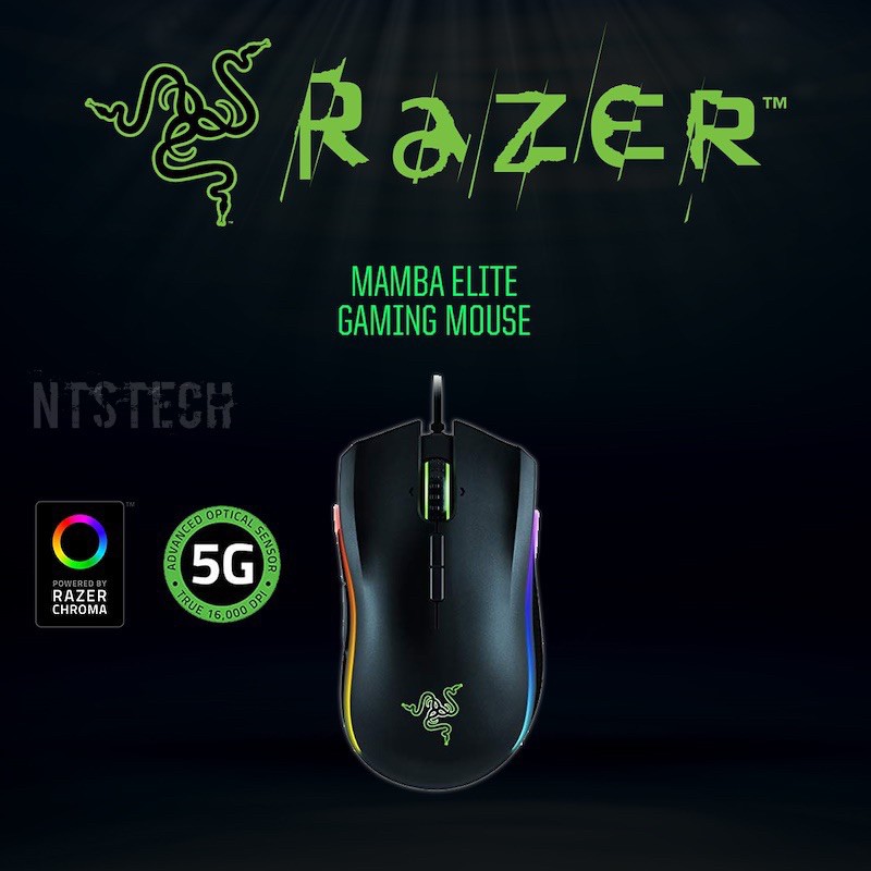 MOUSE RAZER MAMBA ELITE GAMING GEAR แท้ 100 ประกันศูนย์ไทย 2 ปี ...