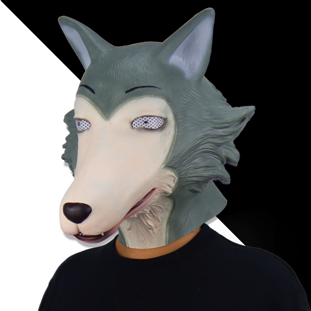 คำ -คำแนะนำ -มั ธAnime Beastars Cosplay Costumes Wig Mask Grey Wolf ...