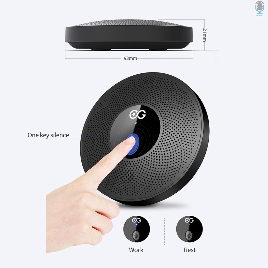 Desktop USB Microphone Computer PC Mic 360Omnidirectional Condenser ...