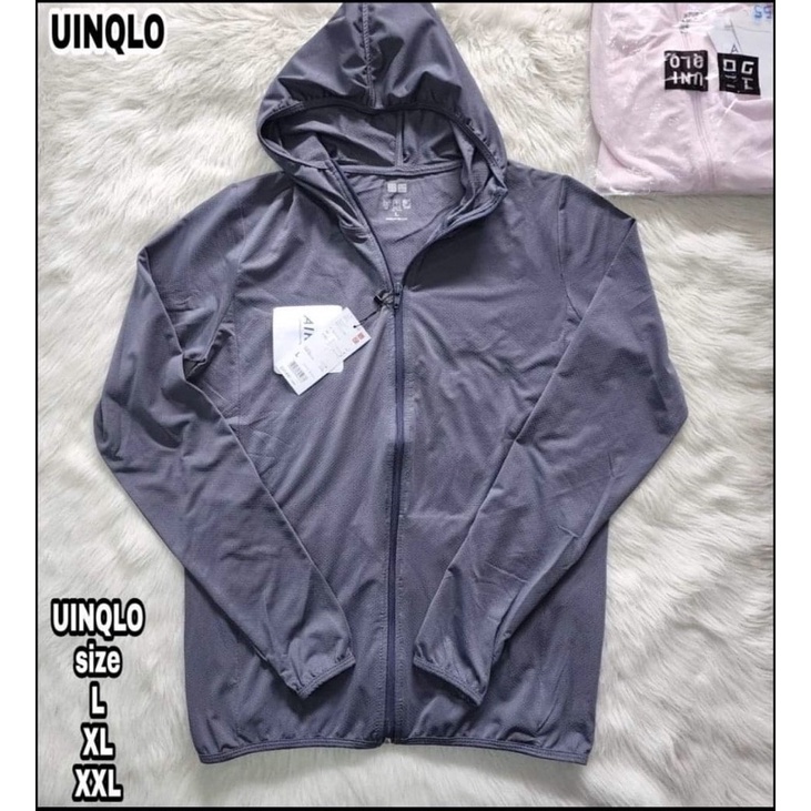 เสื้อแขนยาว ยูนิโค่ UNIQLO งาน UV มีหมวก ทรงสวย ผ้าใส่สบายบางๆ งานของแท้ มือ 1 งานป้าย ราคา 390 ...