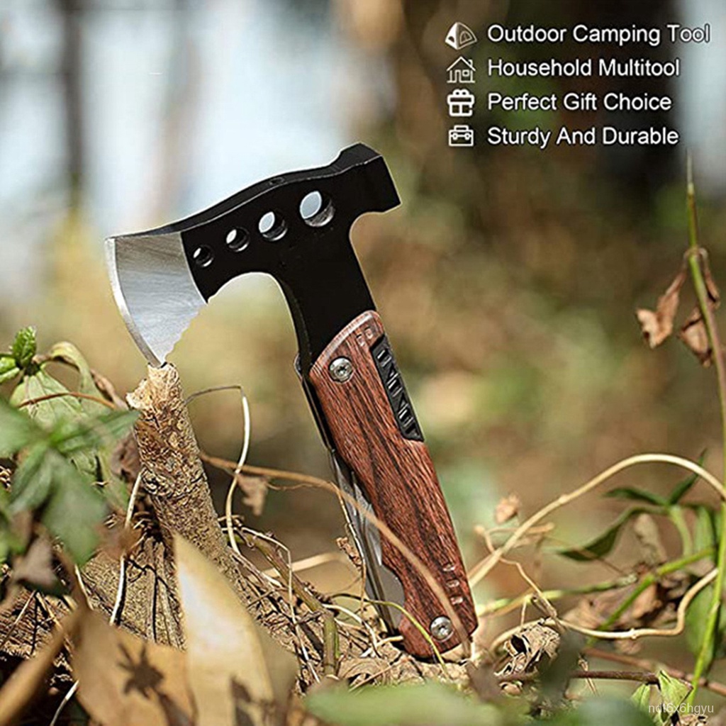Outdoor Hunting Caming Multitool Sturdy Axe Folding Stainless Steel ...