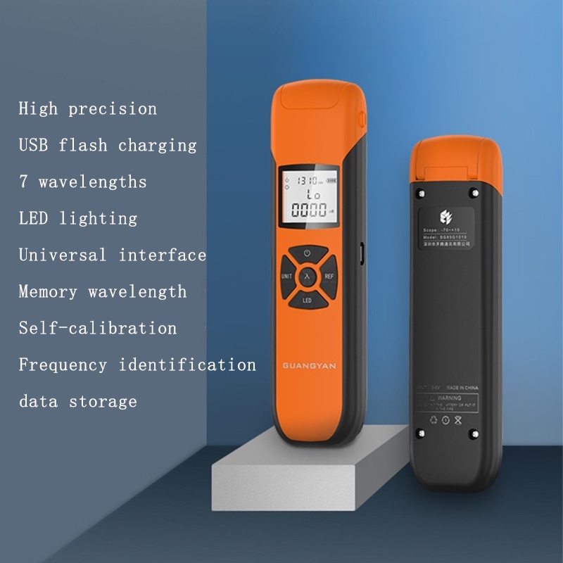 ﺴG10 Optical Power Meter New High Precision Rechargeable Battery Fiber ...