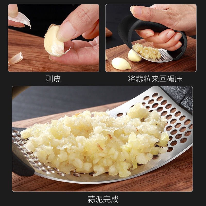กระเทียมStainless Garlic ress Household Manual Garlic ress Device ...