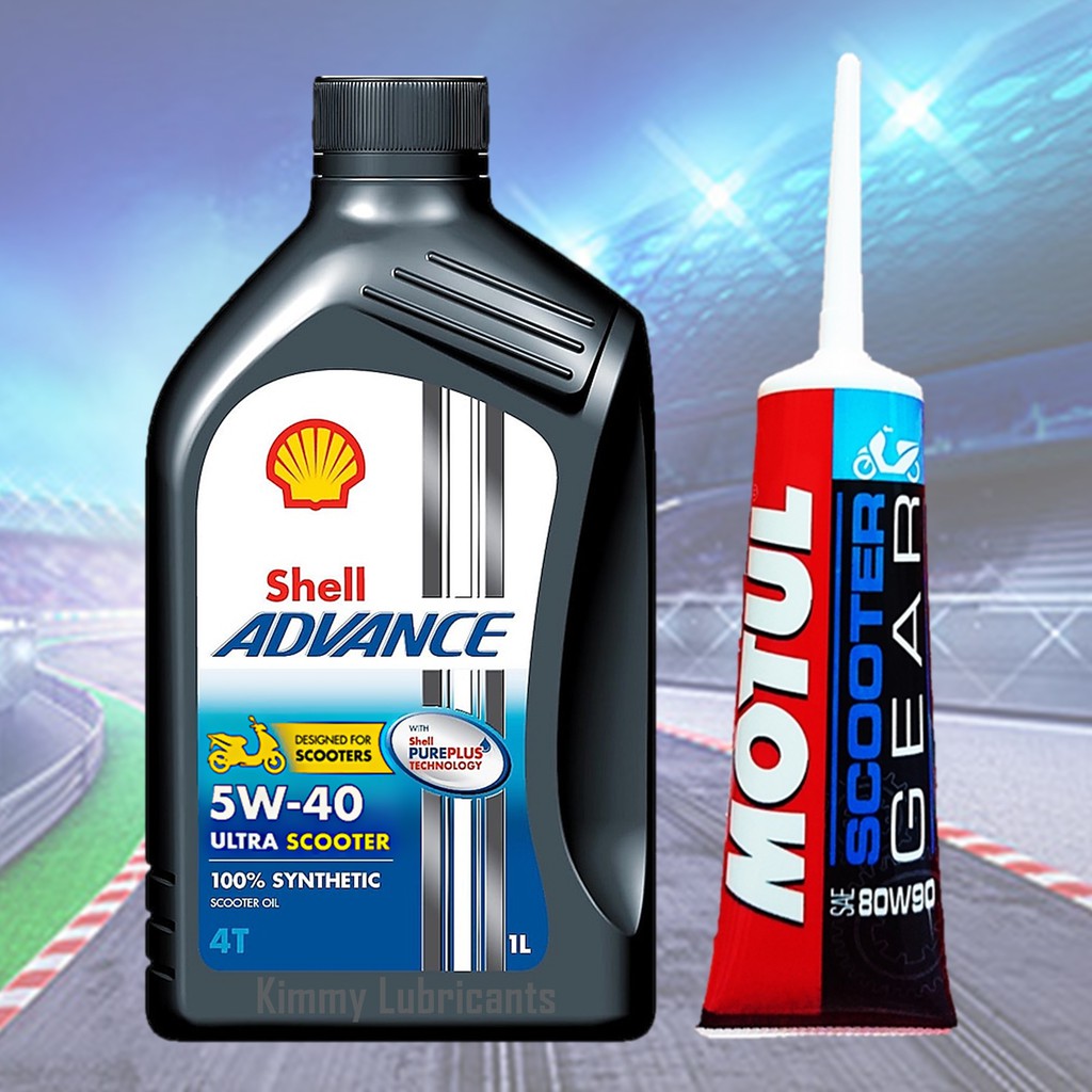 ซื้อคู่คุ้มกว่า Shell Advance Ultra Scooter 5w-40 + น้ำมันเฟืองท้าย ...