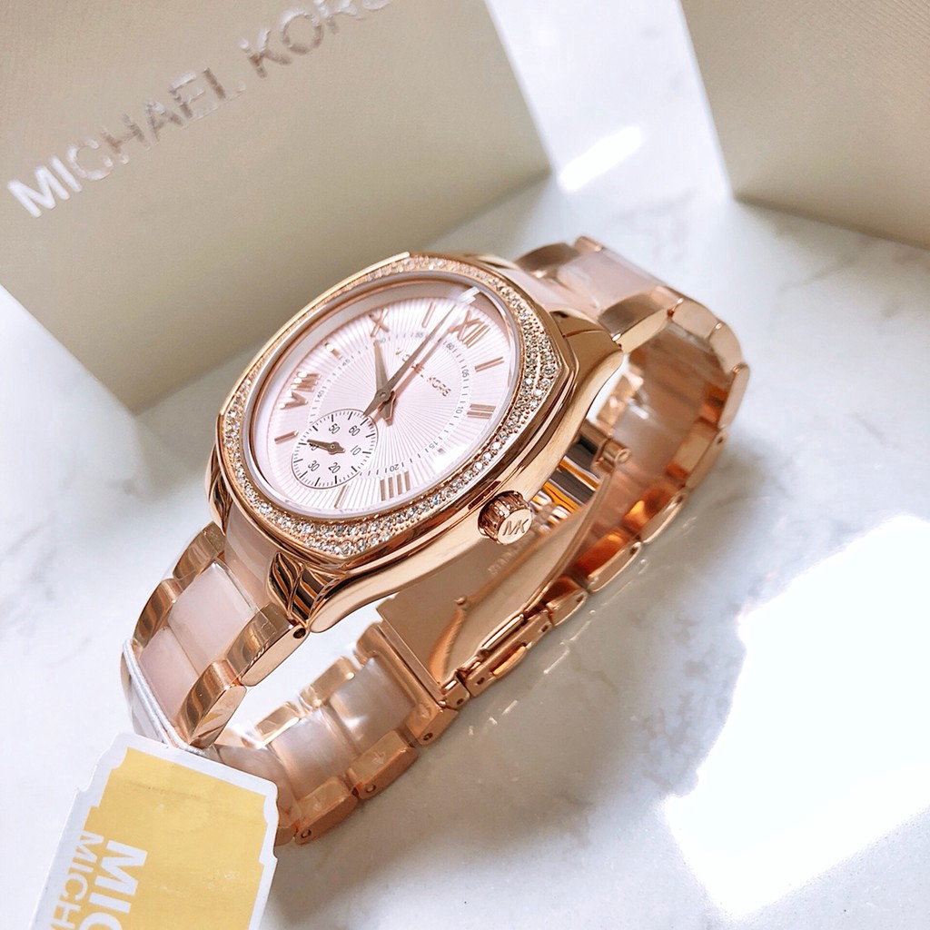 Michael Kors MK6135 Bryn Rose Dial Rose Gold-tone Ladies Watch นาฬิกา ...