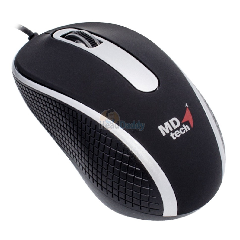 MD-TECH เมาส์ USB Optical Mouse (MD-18) BlackSilver ...