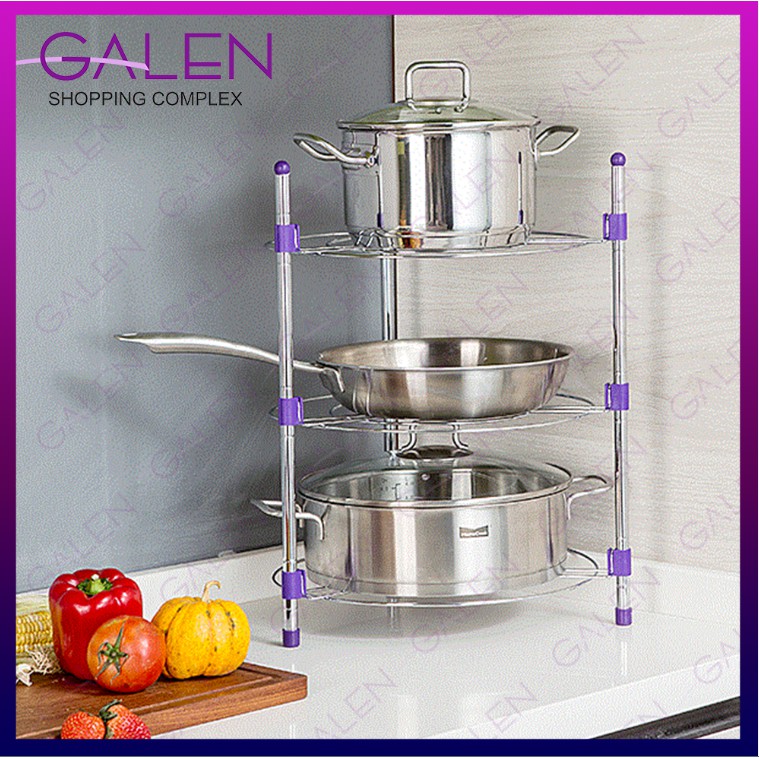 GALEN Durable Heavy Duty 3 Layer Stainless Steel Home Kitchen Pans Pots ...