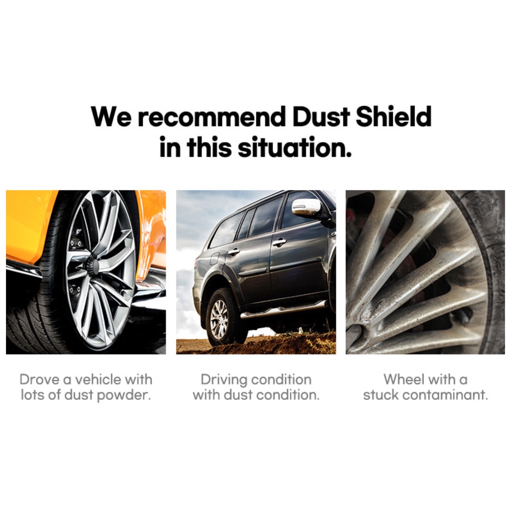 GLOSSBRO Dust Shield Wheel clean coating โฟมสเปรย์ทำความสะอาดและเคลือบ ...