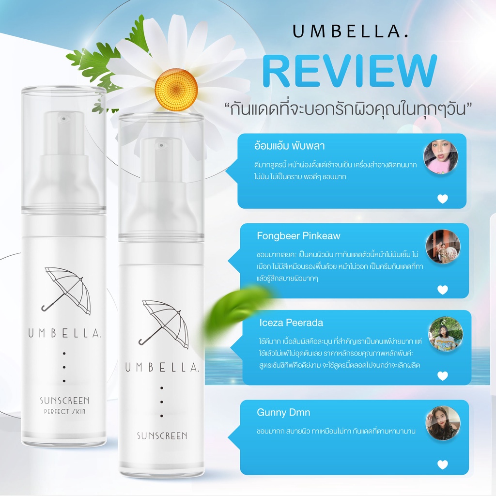 ส่งฟรีไม่ต้องใช้โค้ด ครีมกันแดดหนูร่ม umbella ขนาด 30ml ...